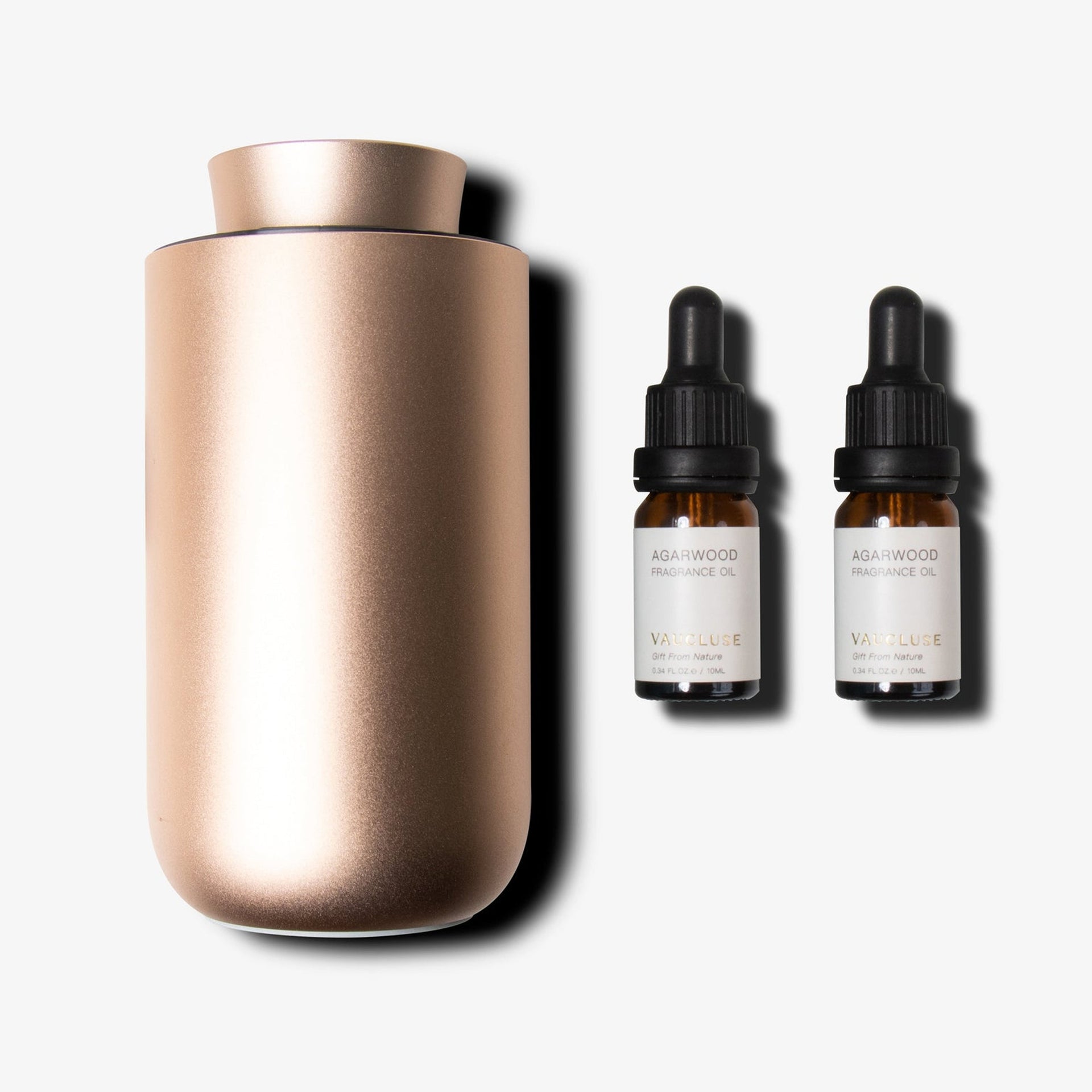 VAUCLUSE Rose Gold Electric Essential Oil Diffuser | Luxurious Aromatherapy